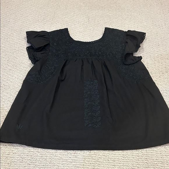 j. marie | Tops | J Marie Chic Black Lace Womens Blouse | Poshmark